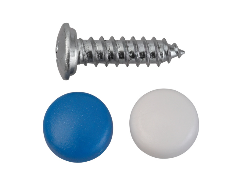 Licence plate screws with cover caps | SWG Schraubenwerk Gaisbach GmbH